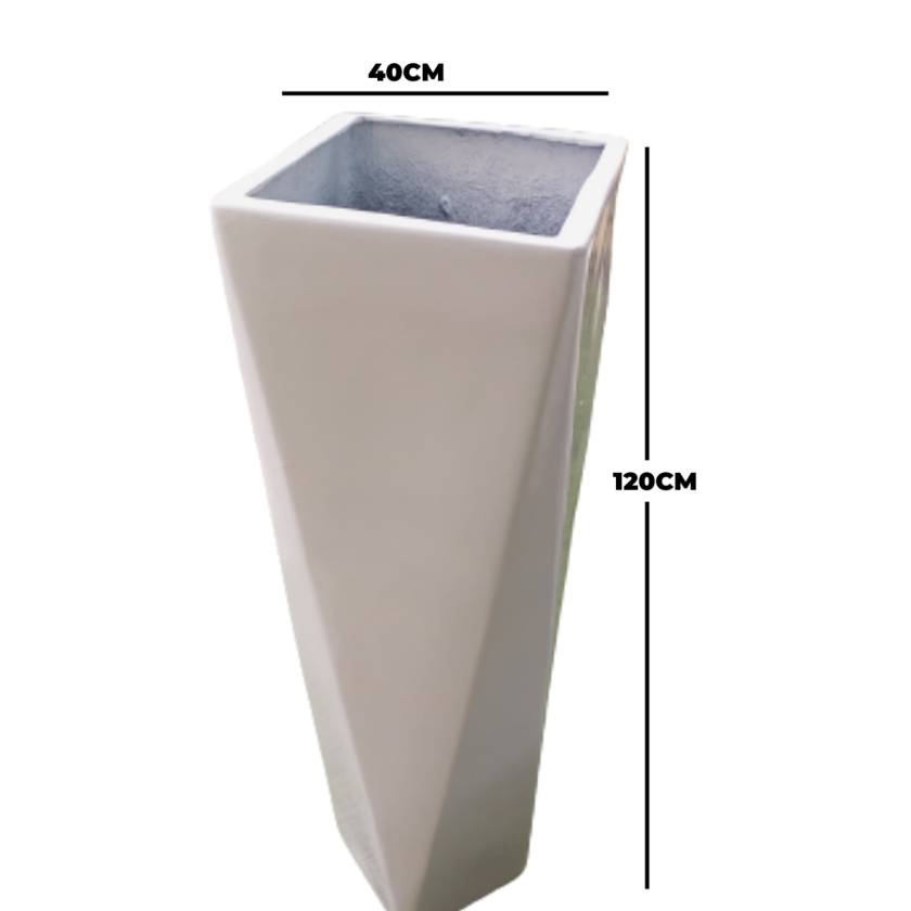 Standard Belly Fiberglass Flower Pots For Interior Use
